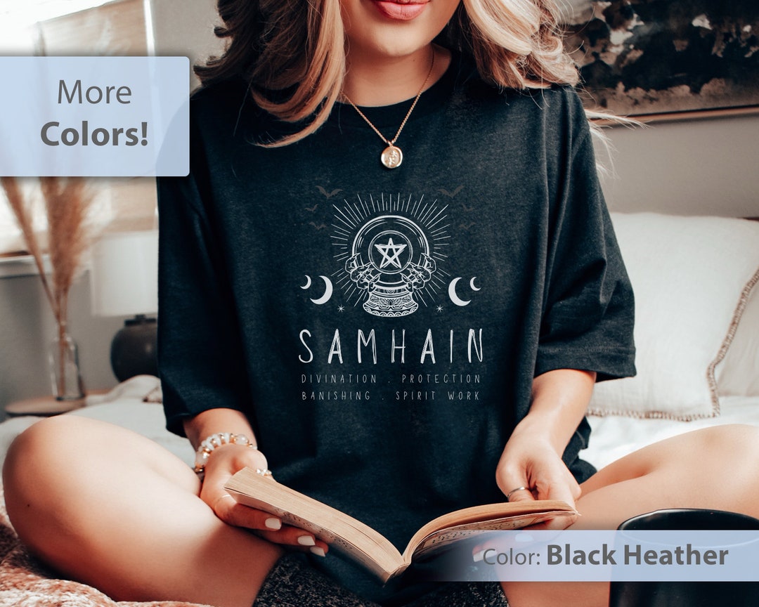 Samhain Tshirt, Wheel of the Year, Solstice Celebration, Pagan Holiday ...