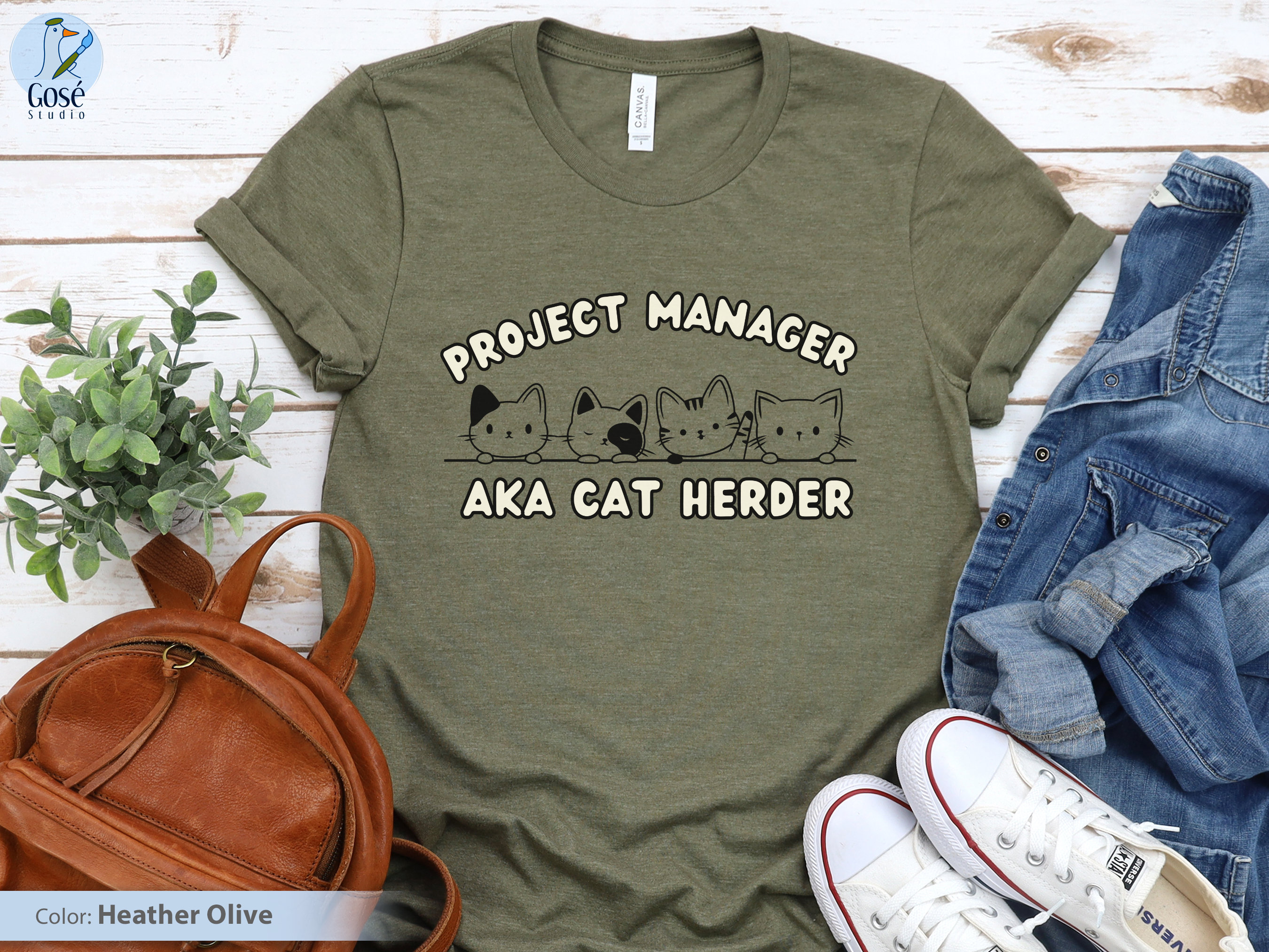 Project Manager Shirt Funny Project Manager Tee Cat Herding - Etsy