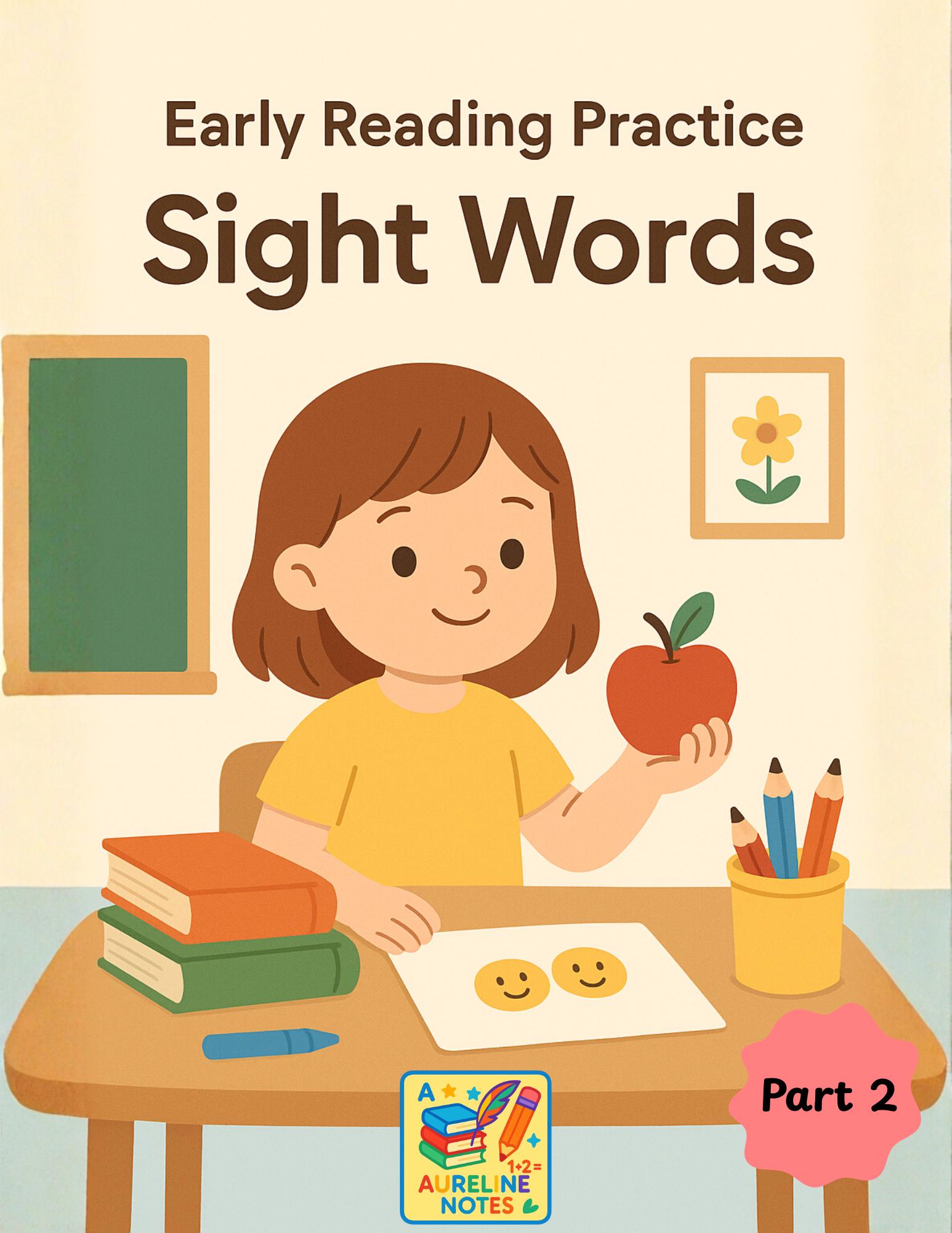Sight Word Practice Book-part 2 • 35 Printable Pages • Kindergarten ...