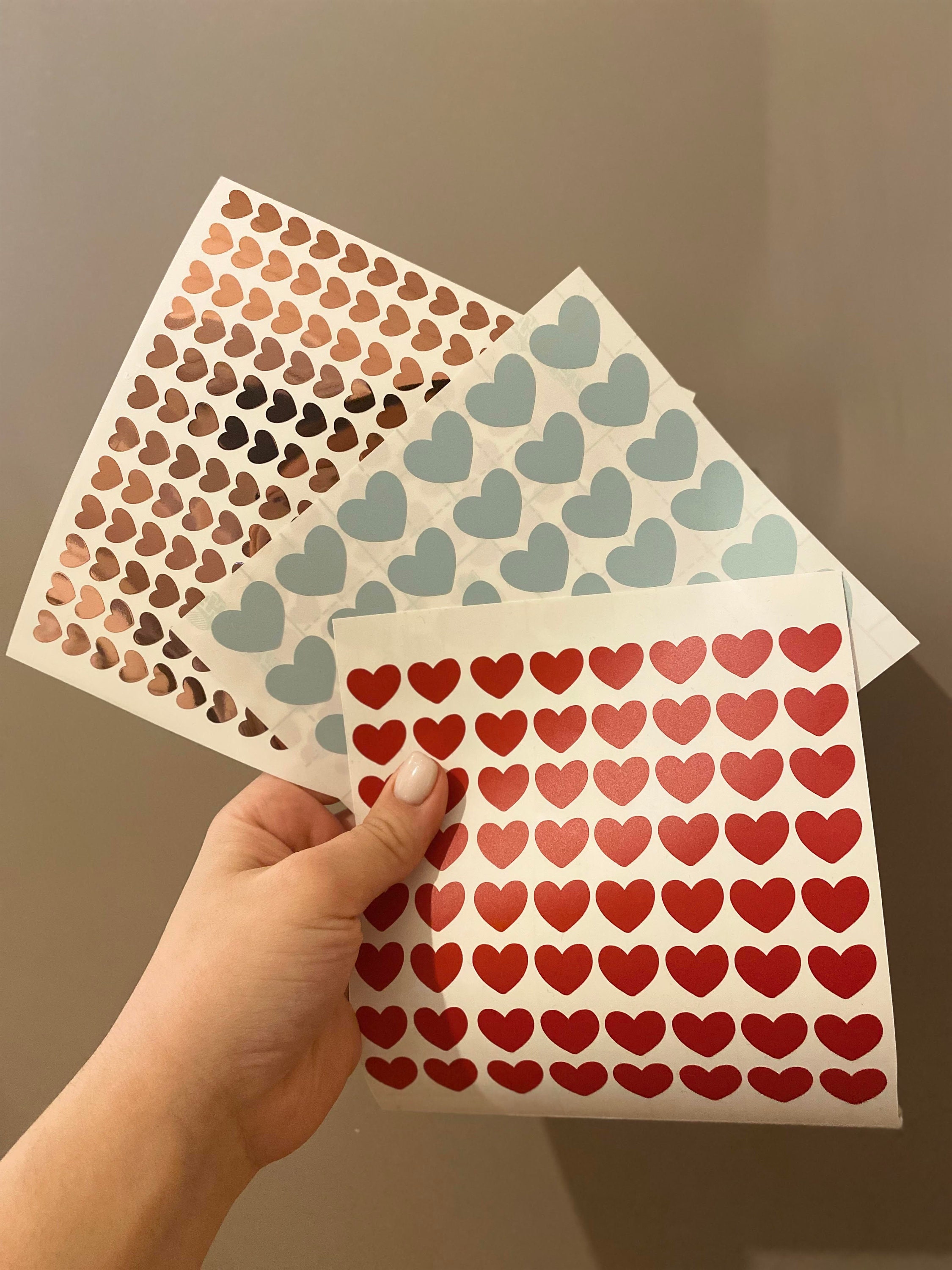 Gratis verzending Single Sheet Full Heart vinyl Stickers 168, 64 of 36 ...