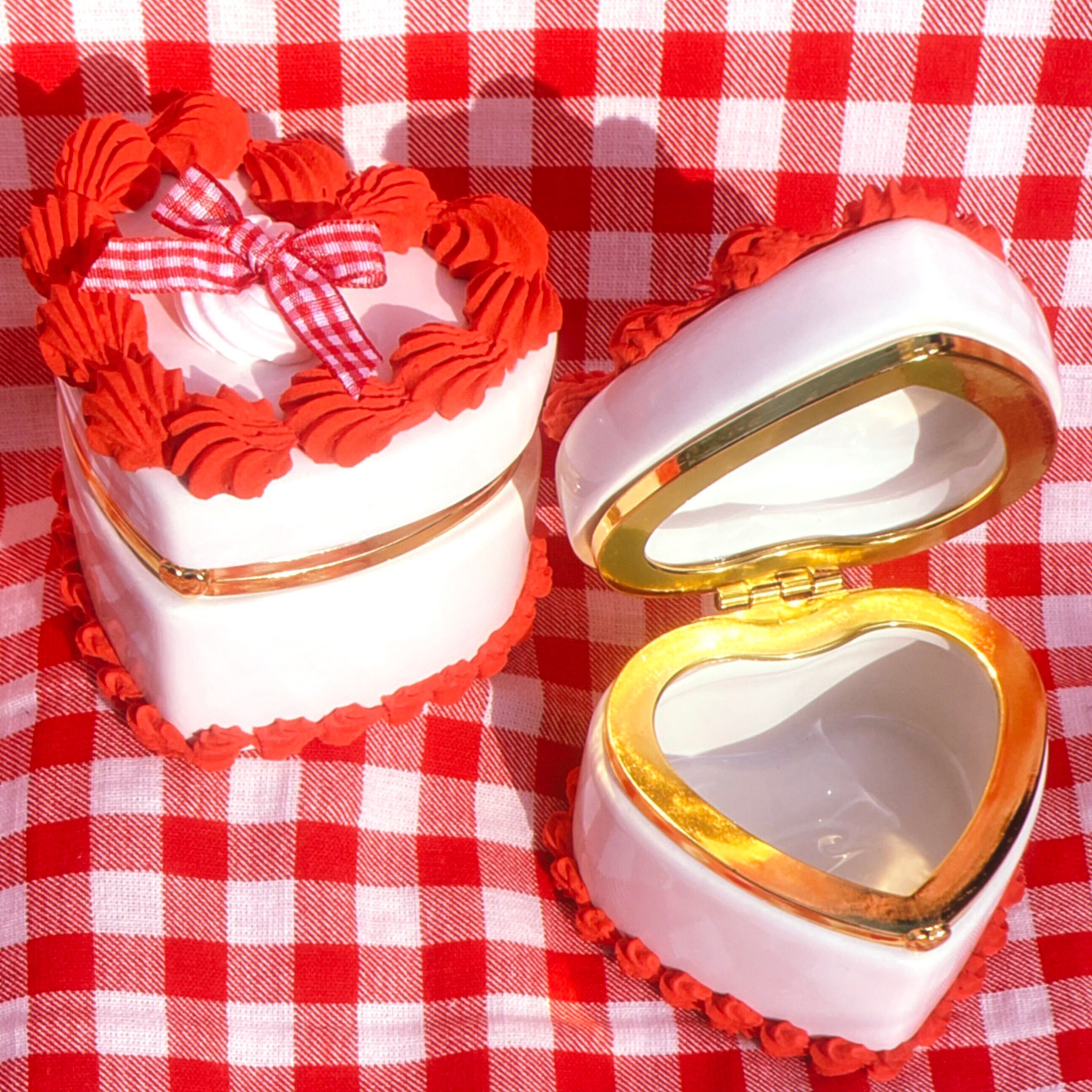 Coquette Heart Cake Trinket Box - Etsy