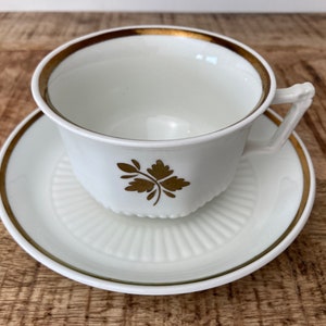 Set of 4 Vintage Adams Ironstone Tea Leaf Copper Cups and Saucers - Etsy