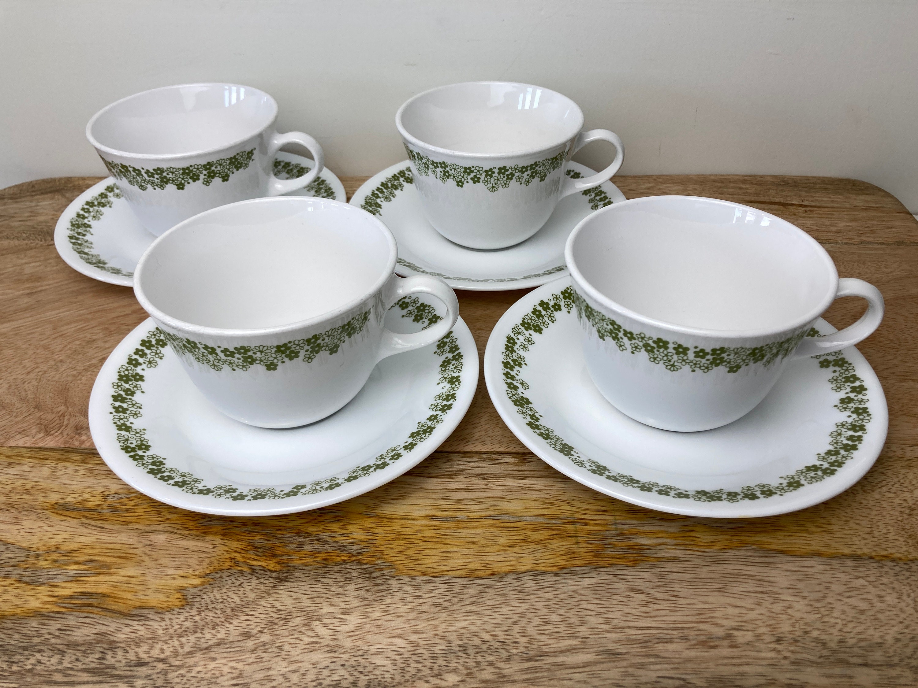 Vintage Corelle Coffee Cup and Saucer Set - Etsy
