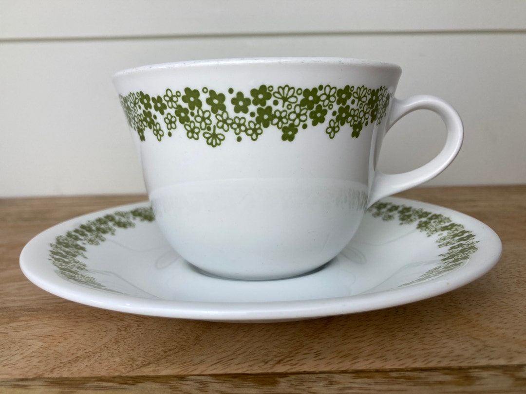 Vintage Corelle Coffee Cup and Saucer Set - Etsy