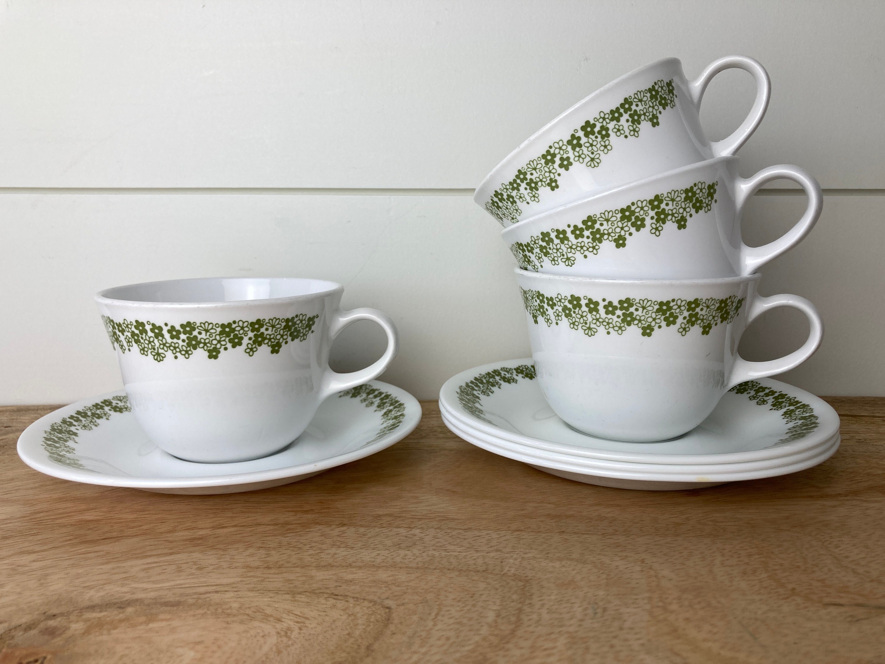 Vintage Corelle Coffee Cup and Saucer Set - Etsy