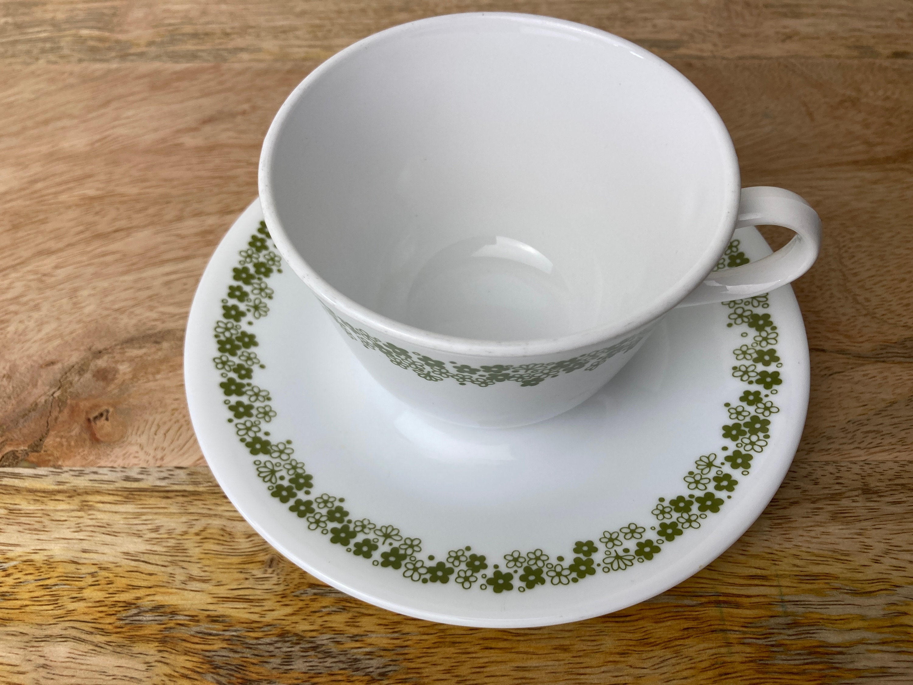 Vintage Corelle Coffee Cup and Saucer Set - Etsy