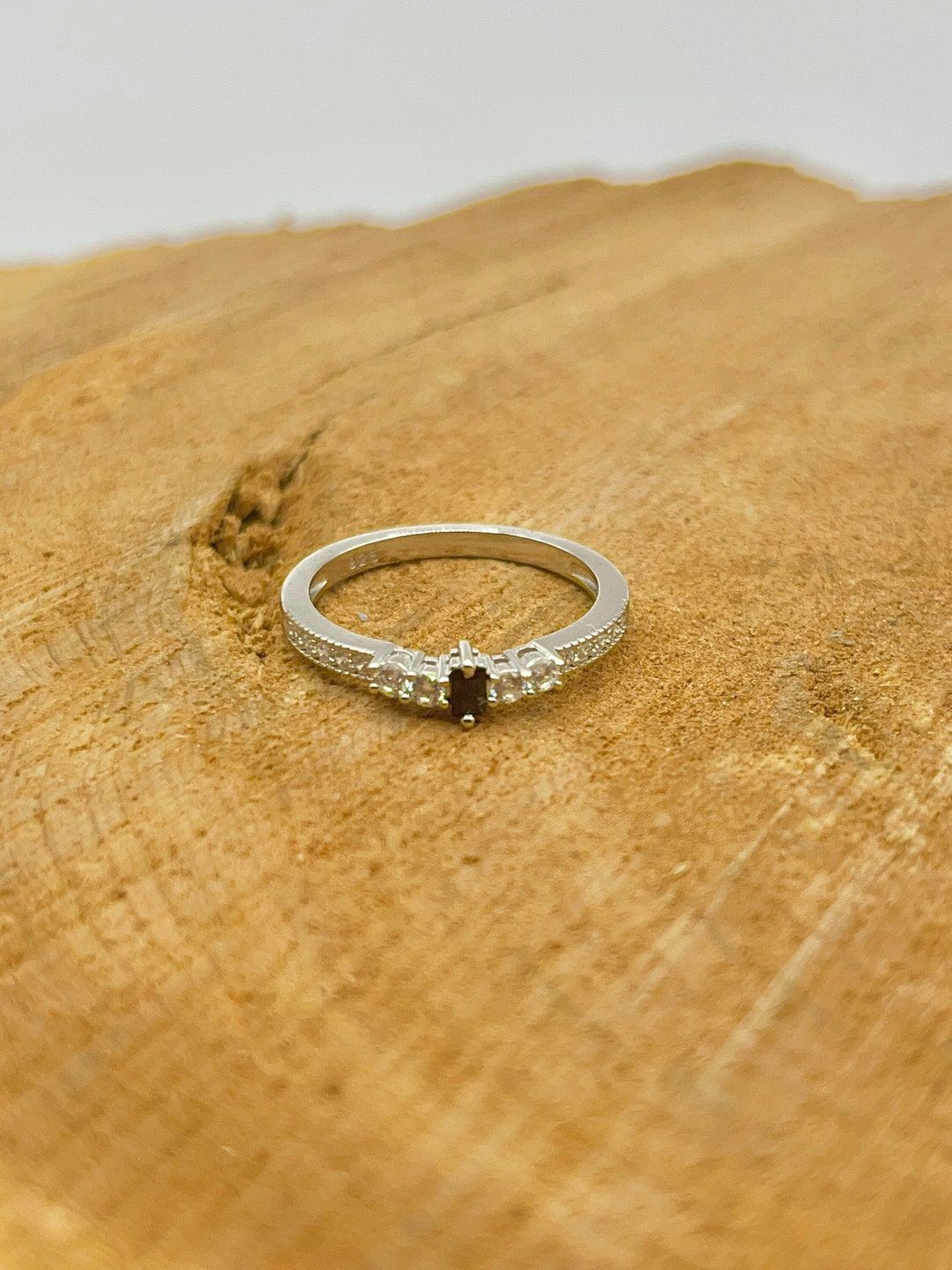 Black Commitment Ring | Promise Ring | Prom Ring | Black Stone Rings ...