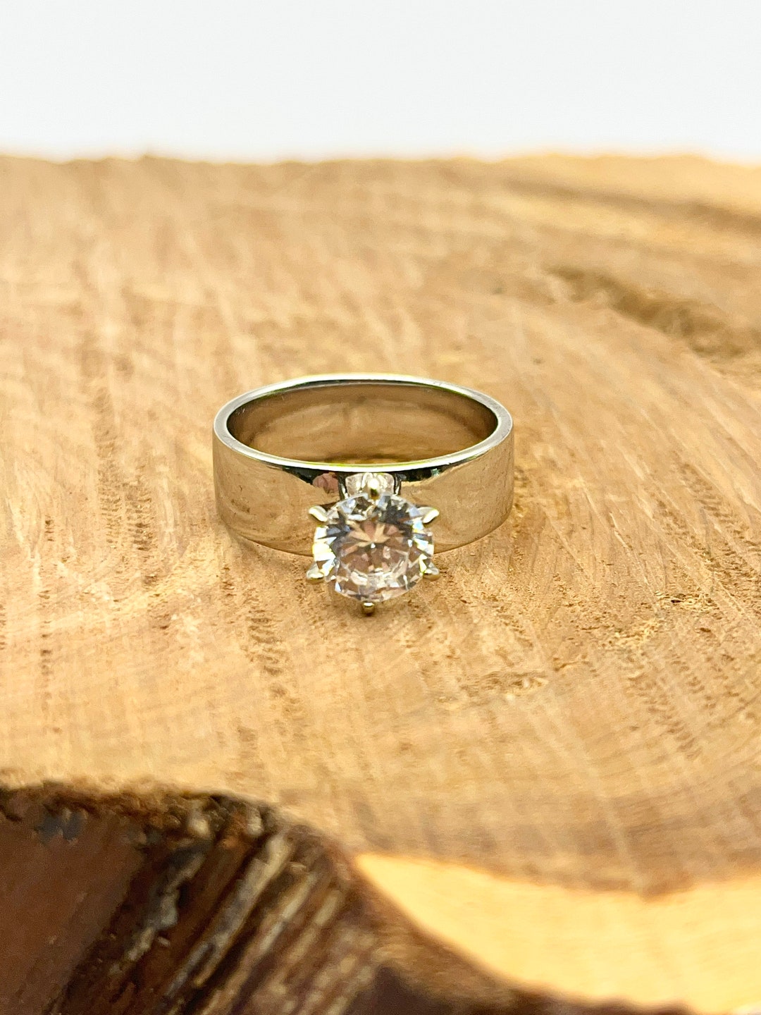 Princess Cut Engagement Ring | Promise Ring | Prom Ring | Large Stone ...