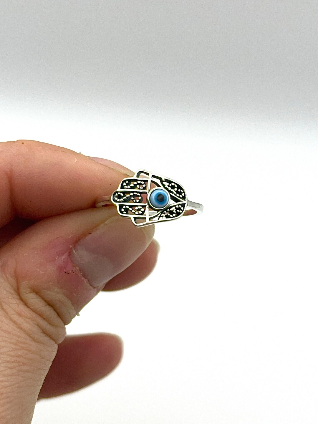 Hamsa Evil Eye | Hamsa Ring | Stone Rings | Unique Rings | Size 7 Rings ...