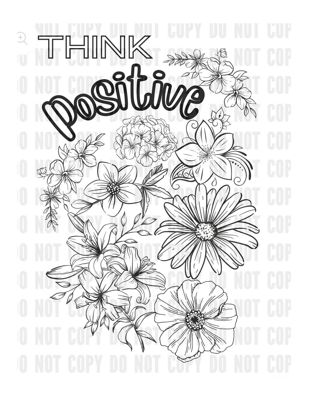 Adult Positive Mindset Coloring Pages - Etsy