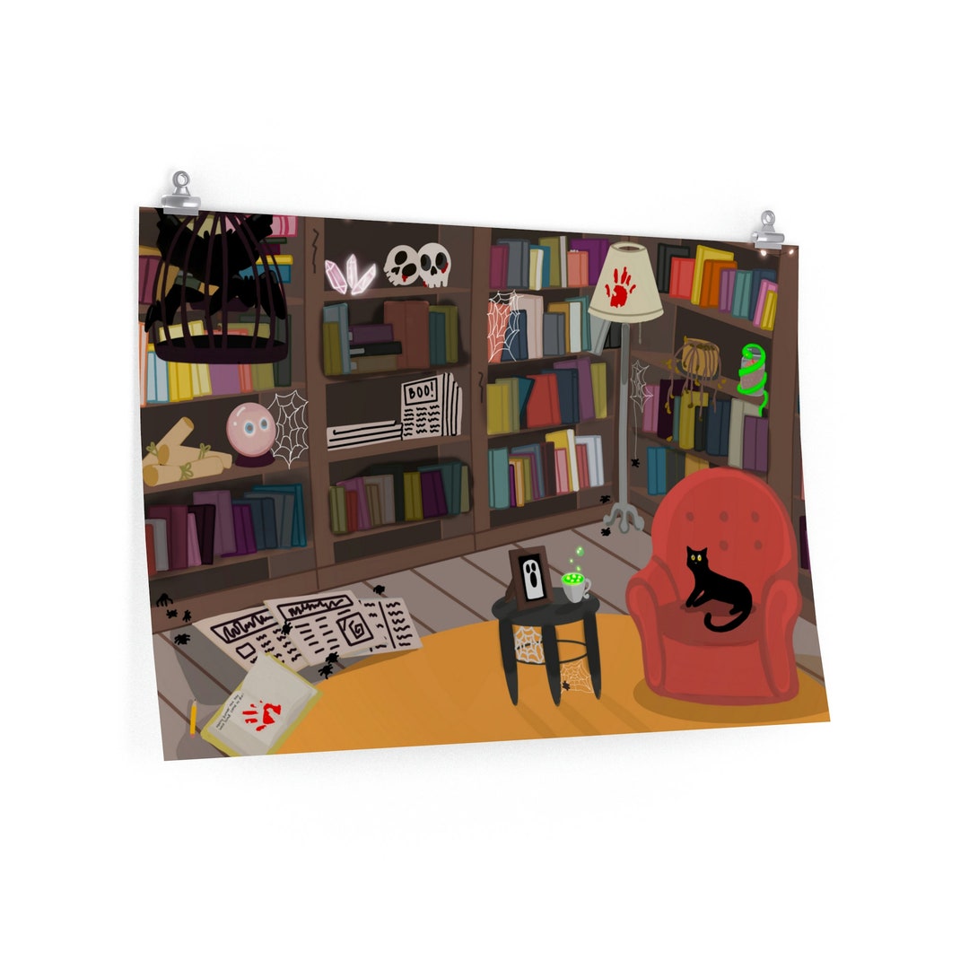 Spooky Scary Scene / Poster Print - Etsy