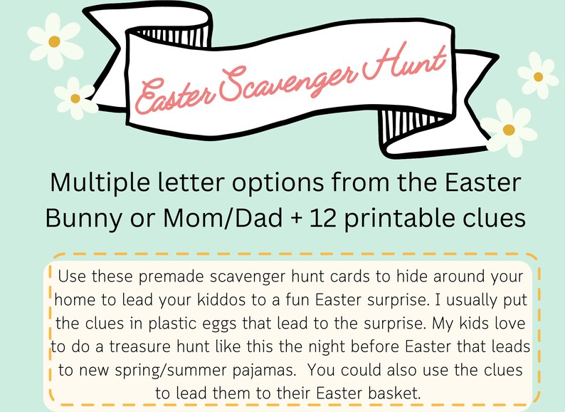 Easter Scavenger Hunt - Etsy