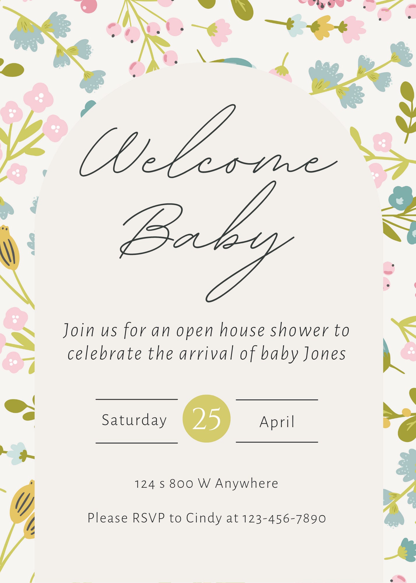 Welcome Baby Shower Invitation - Etsy
