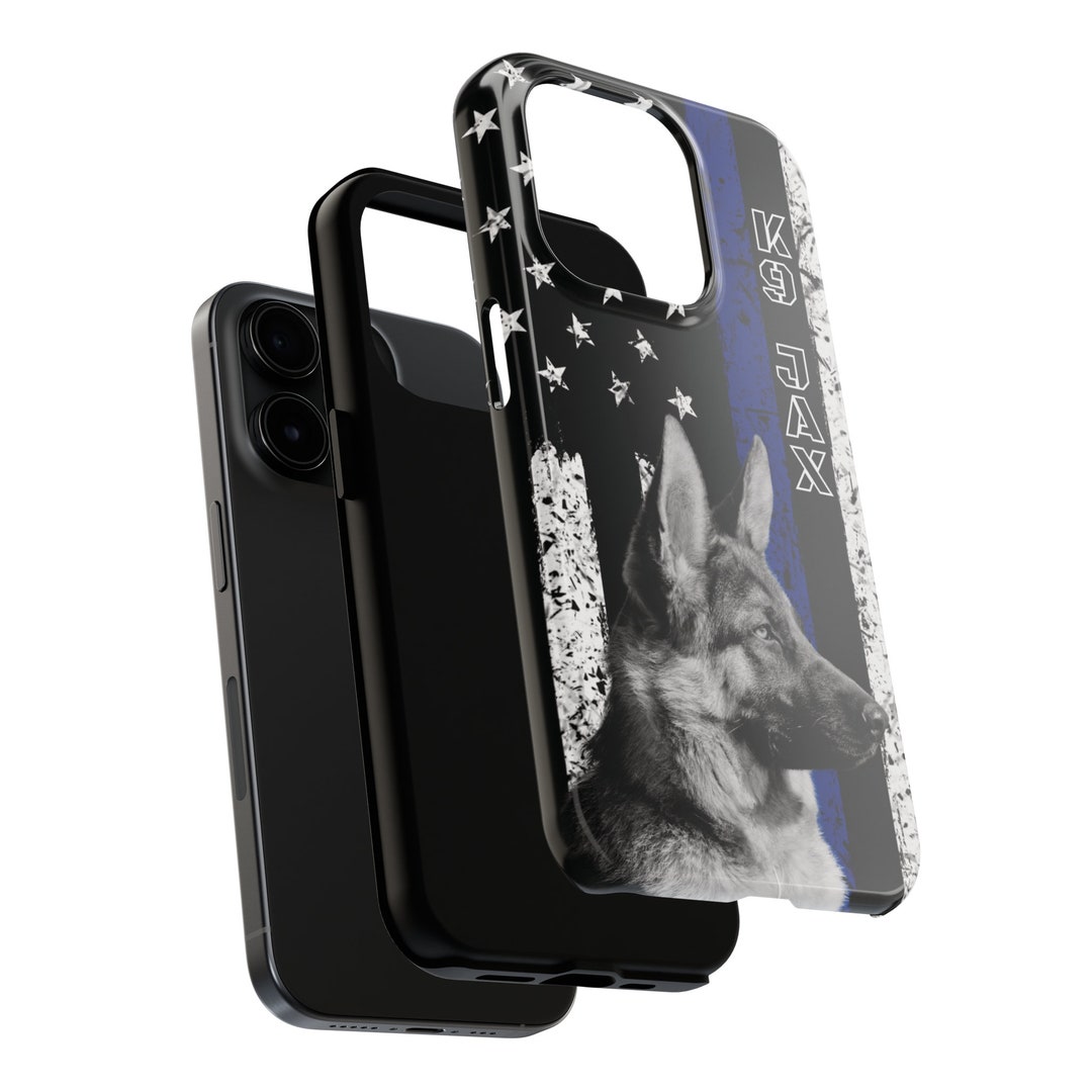 Custom Police K9 iPhone Case, Custom K9 Portrait, Thin Blue Line K9 ...