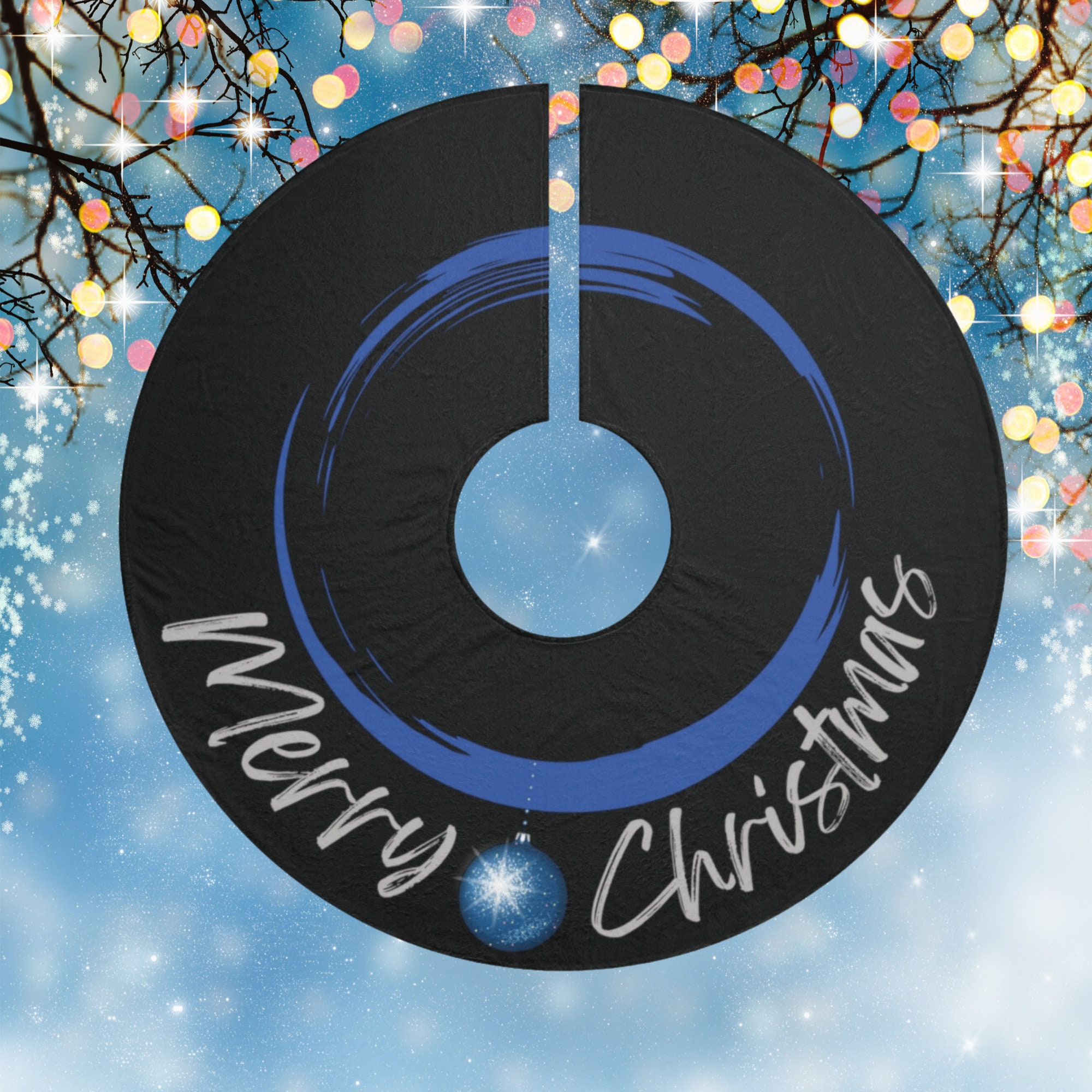 Tree Skirt for Police Thin Blue Line Christmas Tree Skirt - Etsy