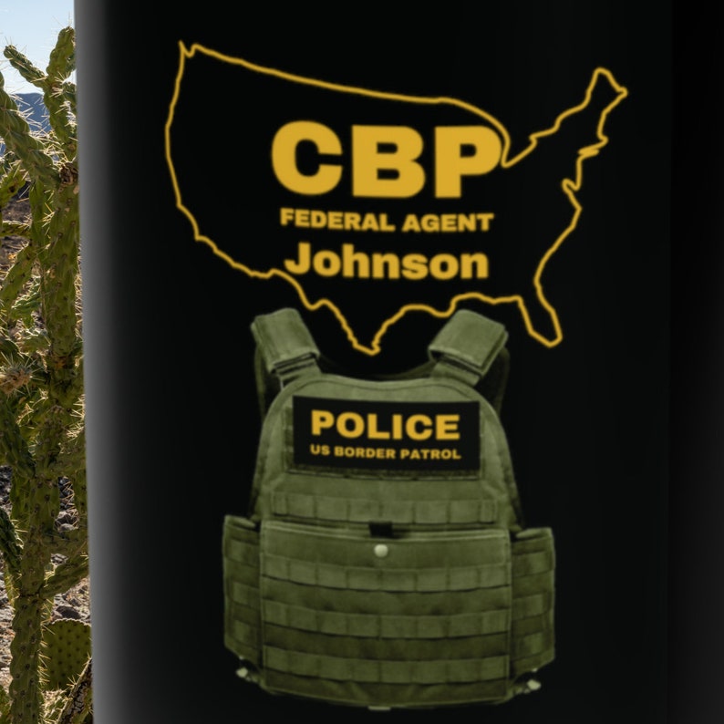 Custom CBP Border Patrol Agent Mug, US Customs and Border Protection ...
