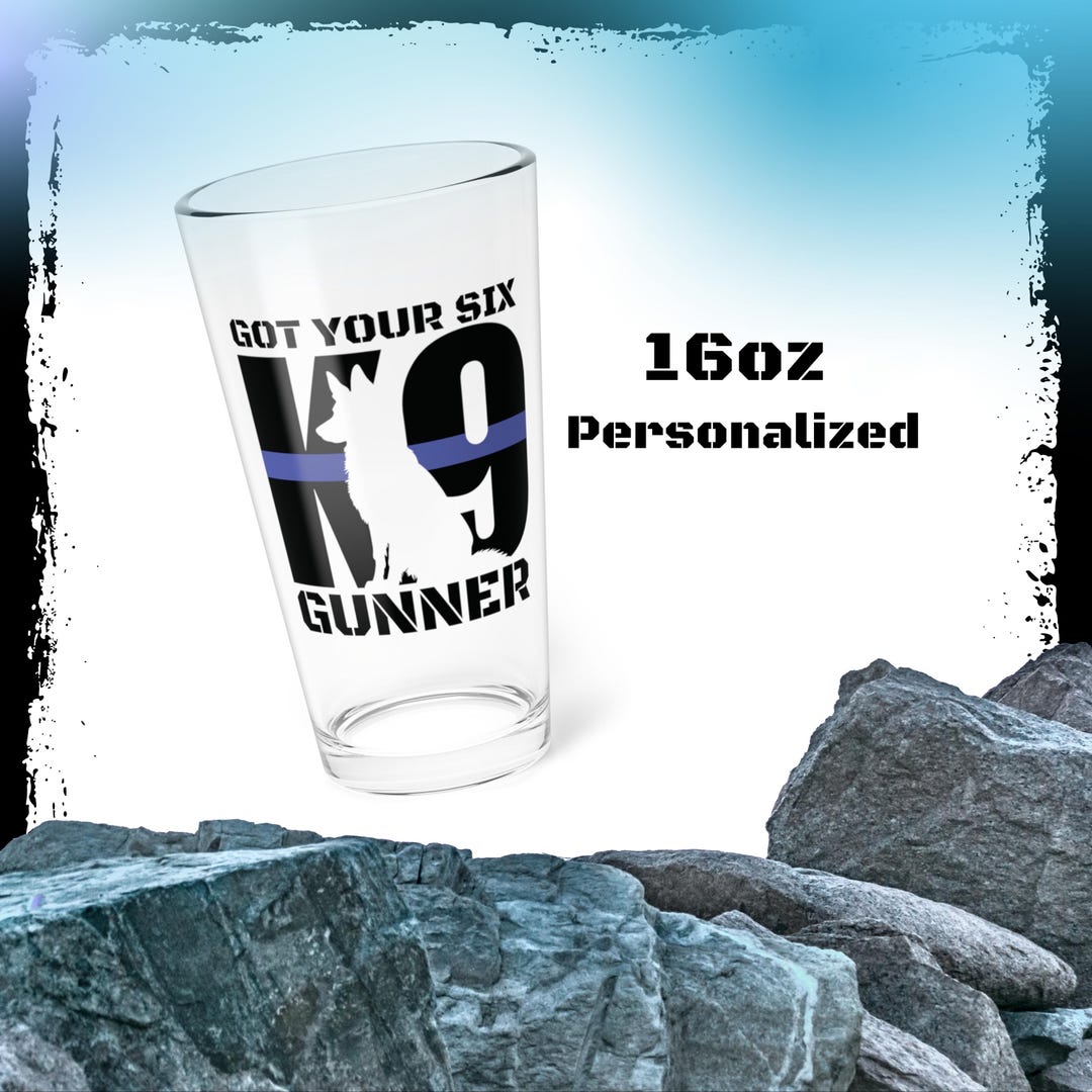 Police K9 Gift for Police K9 Bar Glass for K9 Handler K9 Pint Glass ...