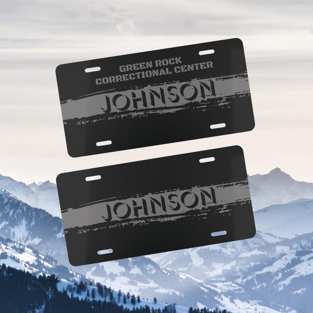 Correctional Officer Gifts for a CO Thin Gray Line Vanity Plate for ...
