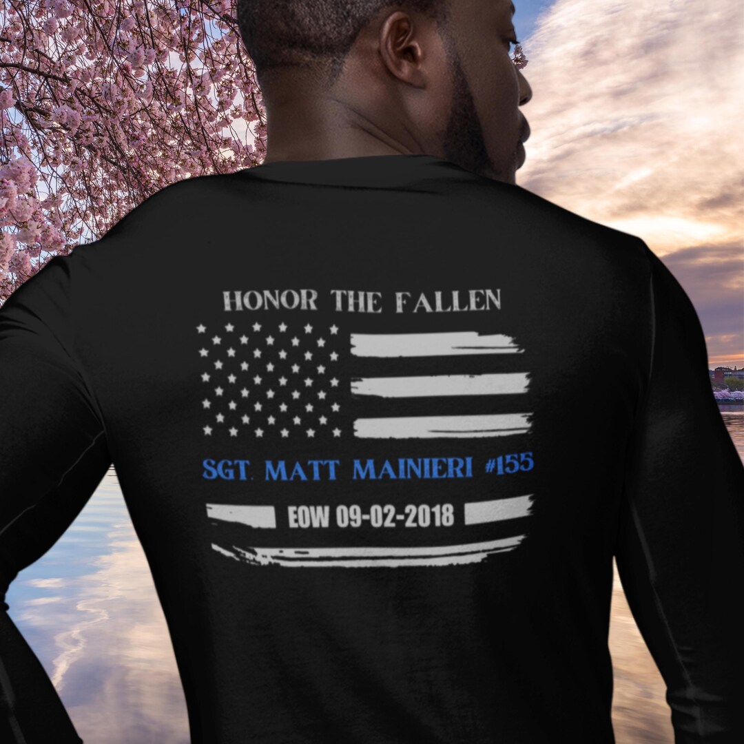 Police EOW Memorial Shirt Custom Thin Blue Line Shirts Personalized ...