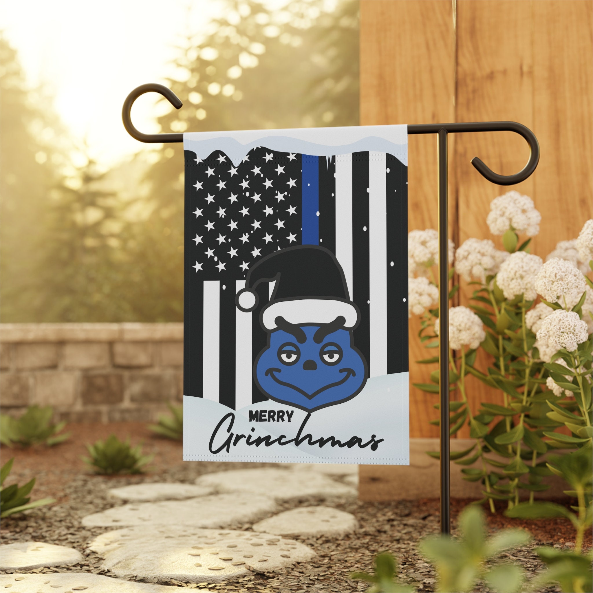 Merry Grin Grin Christmas Garden Flag sold by Tinted Turd | SKU ...
