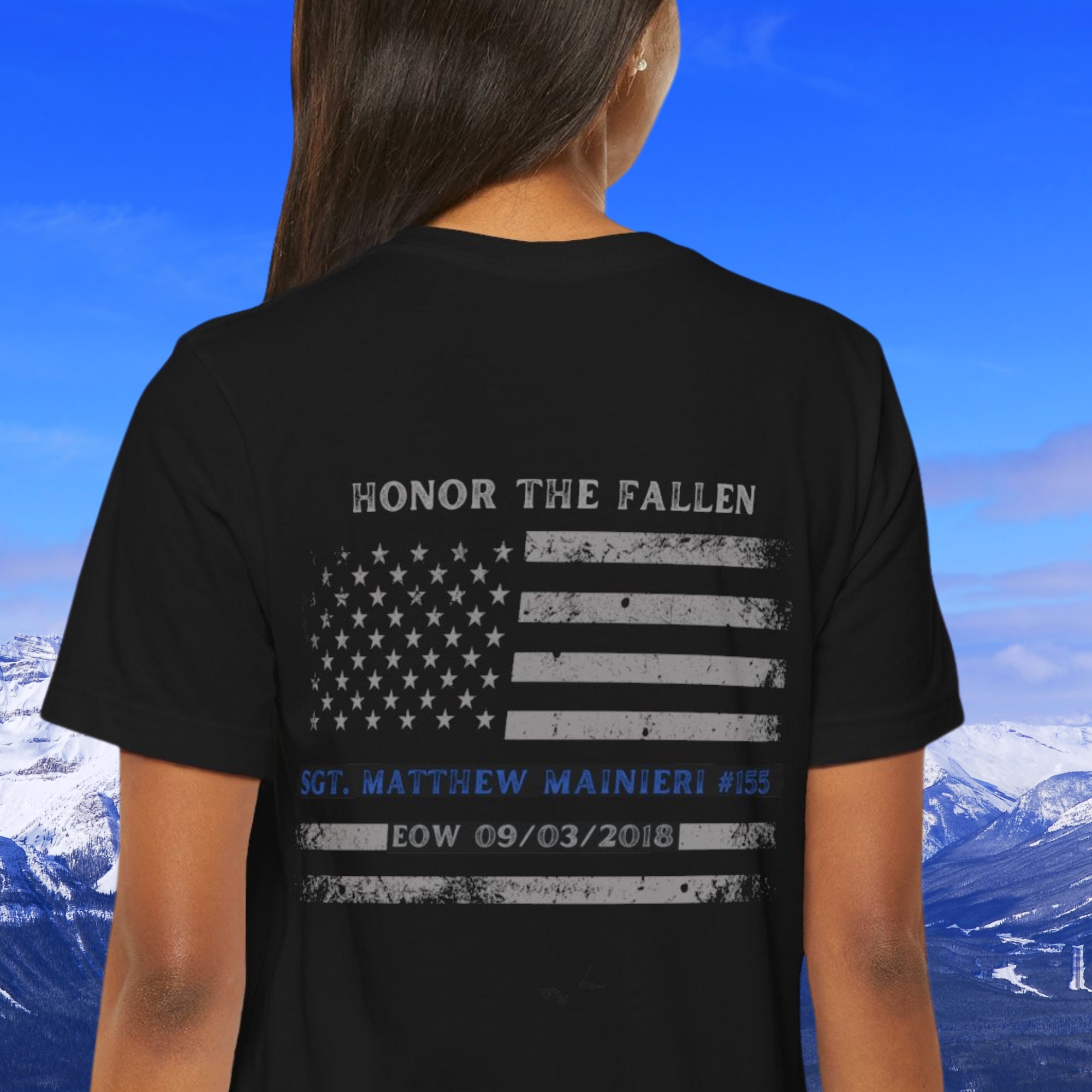 Personalized EOW Shirt, Ladies Police Week Shirt, Thin Blue Line Shirt ...