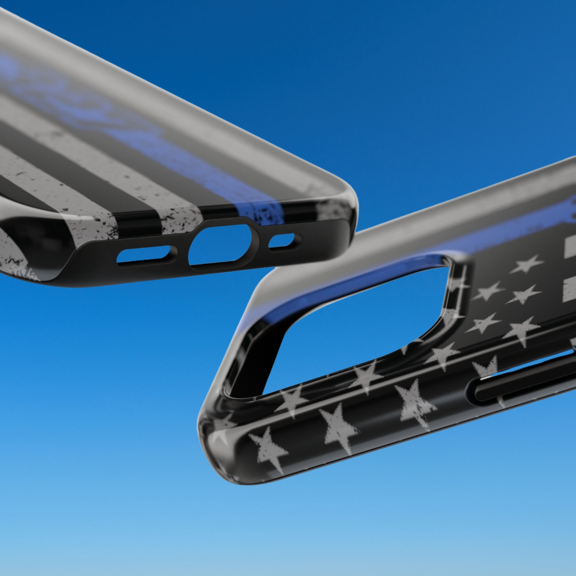 Police iPhone Case Personalized, Badge Number, Thin Blue Line Flag ...