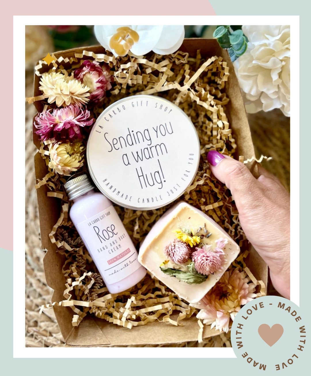 Sending Hugs Gift for Woman, Care Package for Her, Virtual Gift in a ...