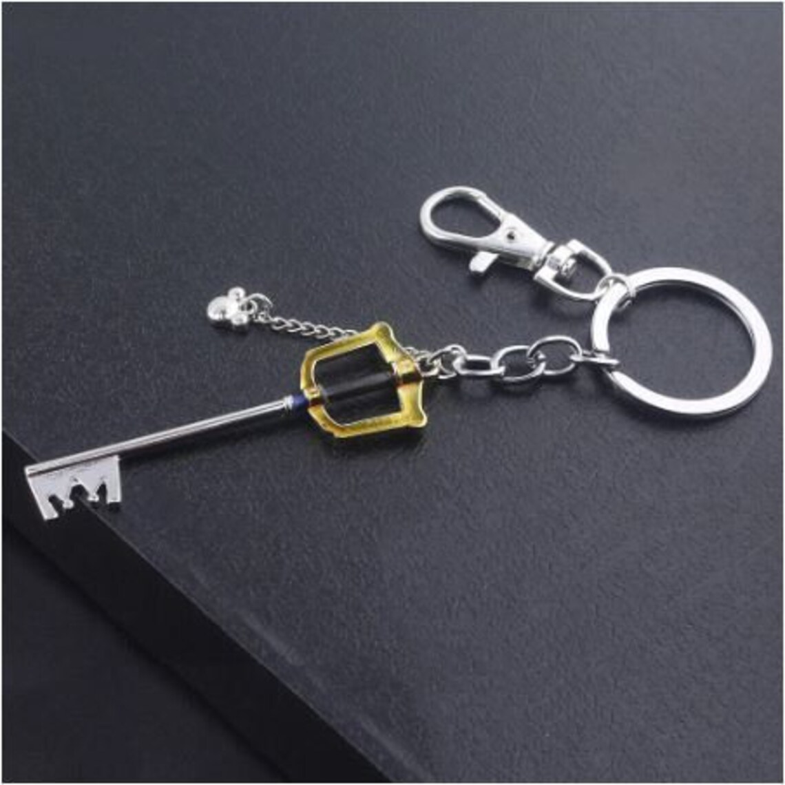 Sora's Keyblade Keychain Kingdom Hearts With Mickey Charm - Etsy