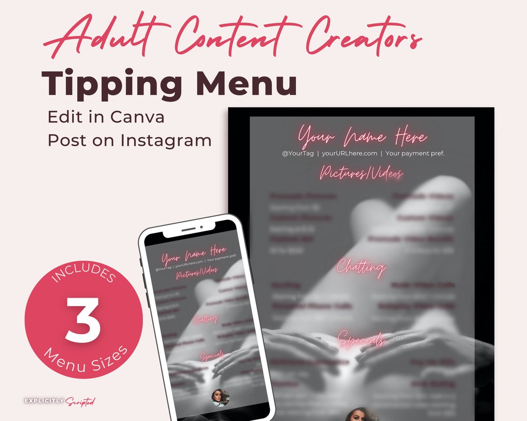 Adult Content Creator Tip Menu, F4M, Onlyfans Tip Menu, Onlyfans ...