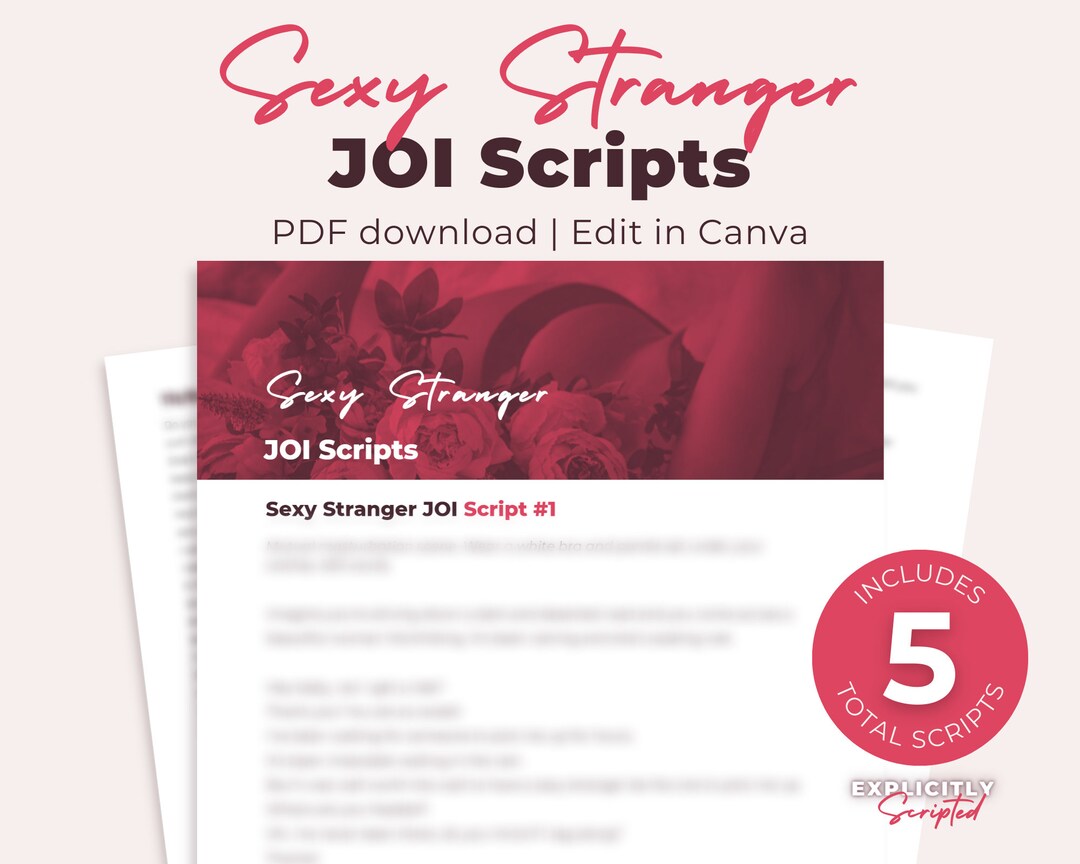 Sexy Stranger Joi Script Bundle Onlyfans Ideas Adult Industry Joi