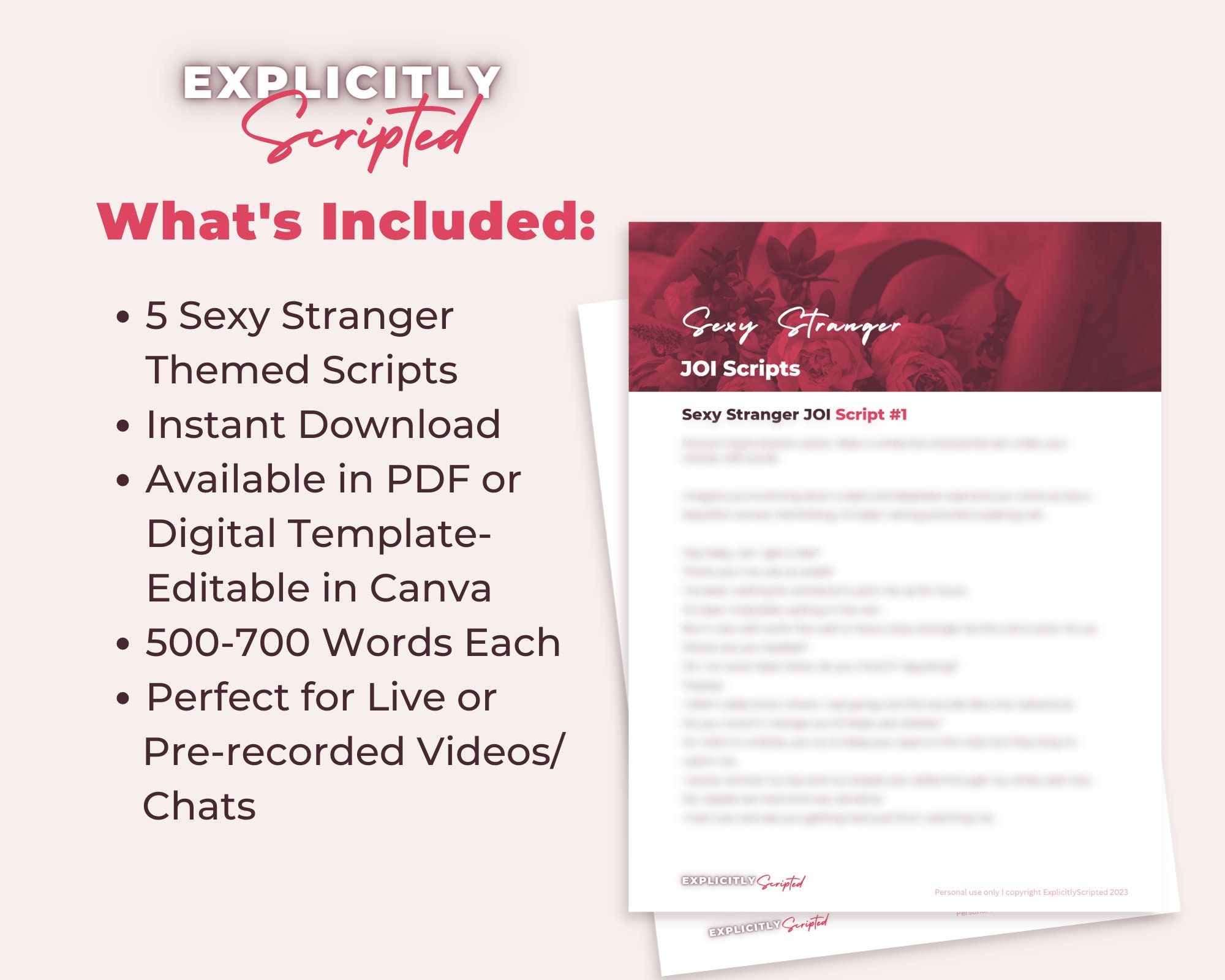 Sexy Stranger JOI Script Bundle, Onlyfans Ideas, Adult Industry JOI Scripts, Onlyfans Scripts ...