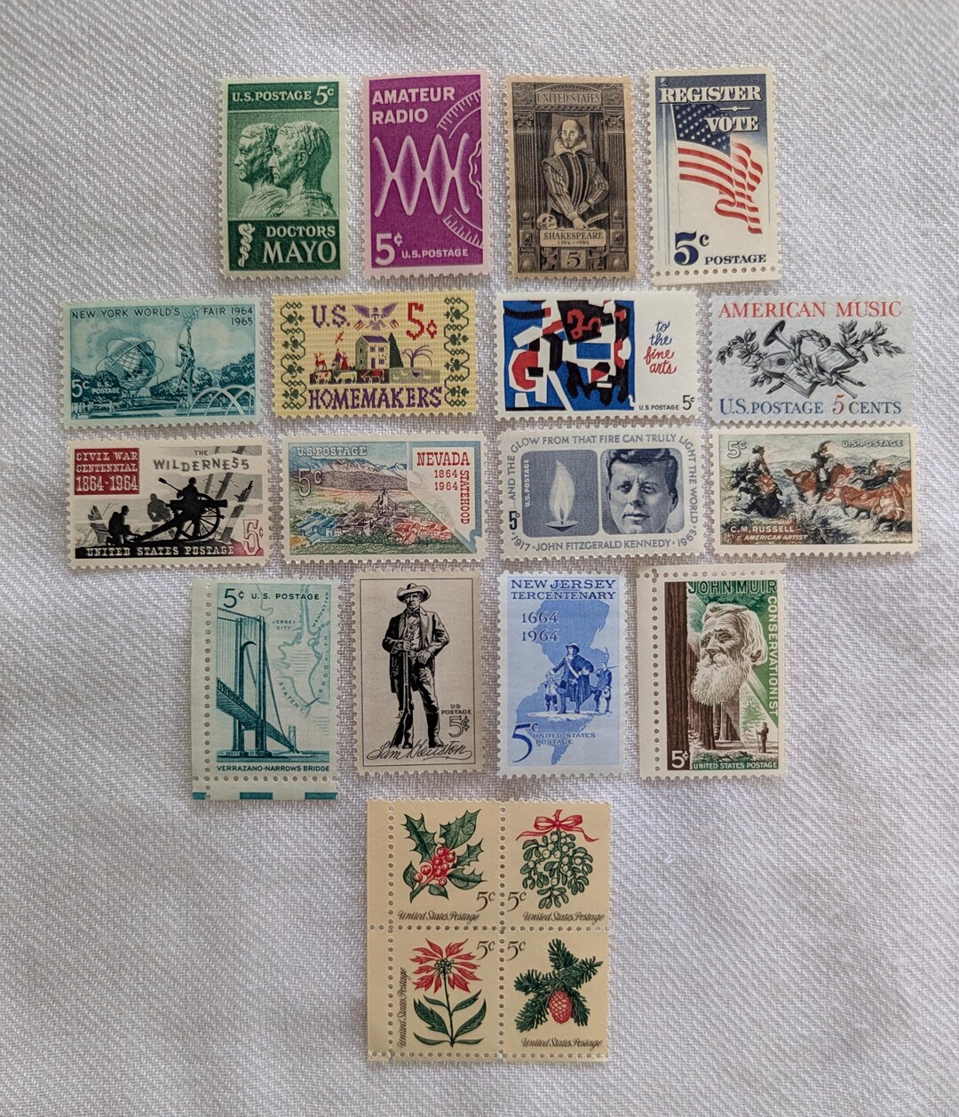1964 MNH US Commemorative Postage Stamps - Singles or Sets! - Etsy
