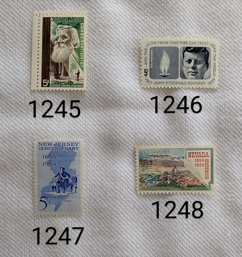 1964 MNH US Commemorative Postage Stamps - Singles or Sets! - Etsy