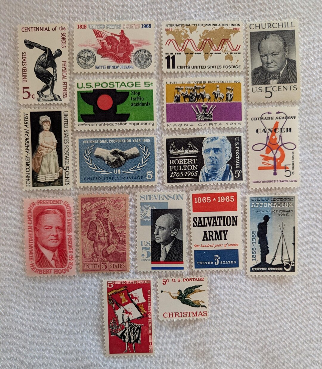1965 MNH United States Commemorative Postage Stamps - Singles or Sets ...