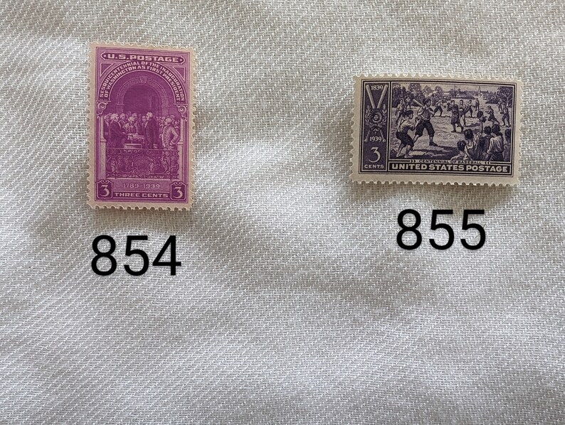 1938-1939 MNH US Commemorative Postage Stamps - Sets or Singles! - Etsy