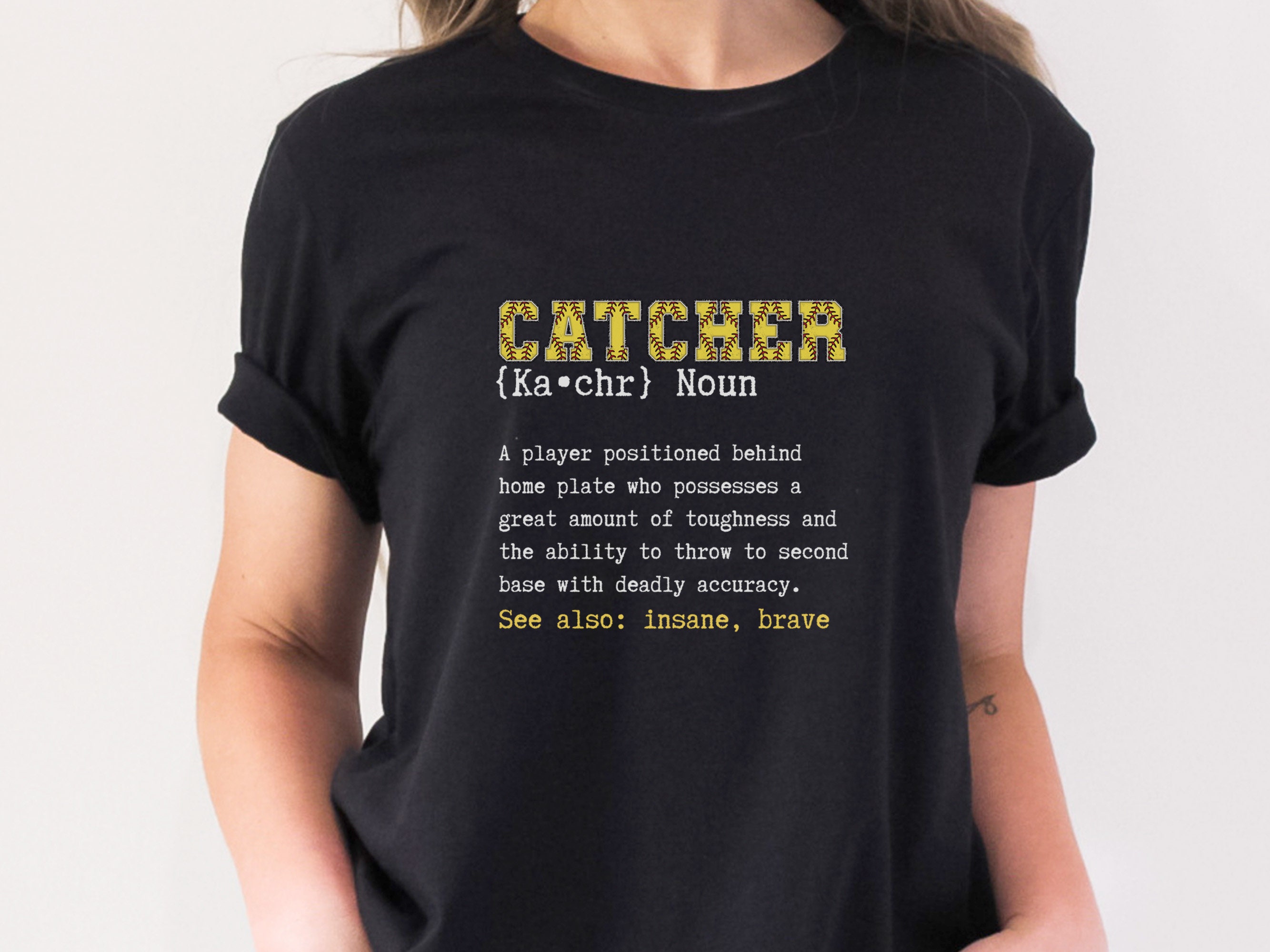 Softball Catcher Shirt, T Shirt for Softball Catcher, Gift for Softball ...