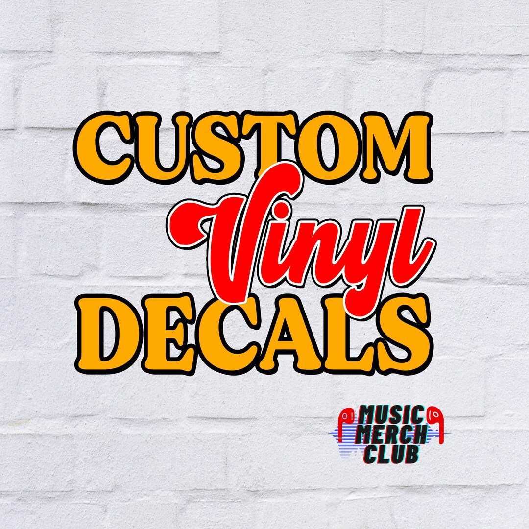 Custom Text Decals Customized Vinyl Decal, Monogram Decal, Personalized ...