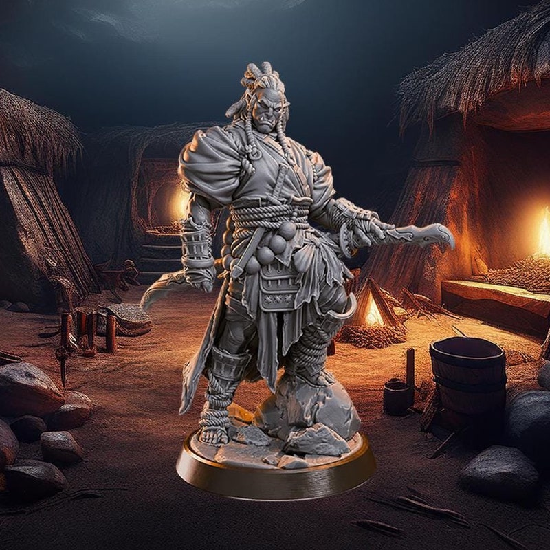 Ork Samurai Miniature - Etsy