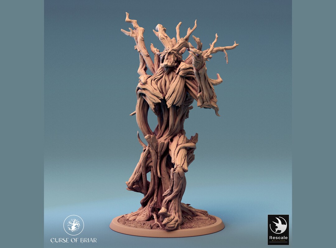 Lignar, Treant, Male, Evil, Ent, Fey, Briar, Elemental, Huge Figure ...