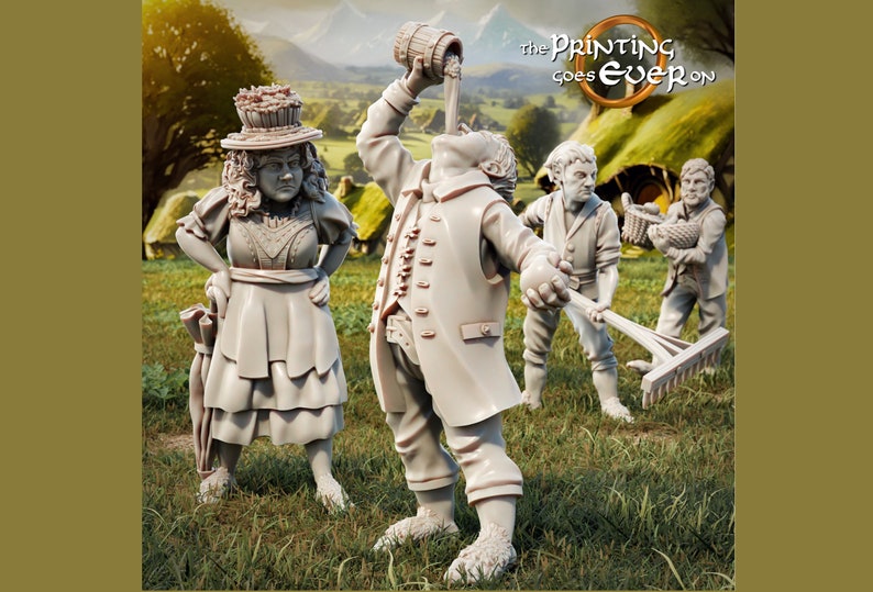 Halfling, Hobbit, Male, Female, Angry, Rake, Grocer, Drunk, Stern ...