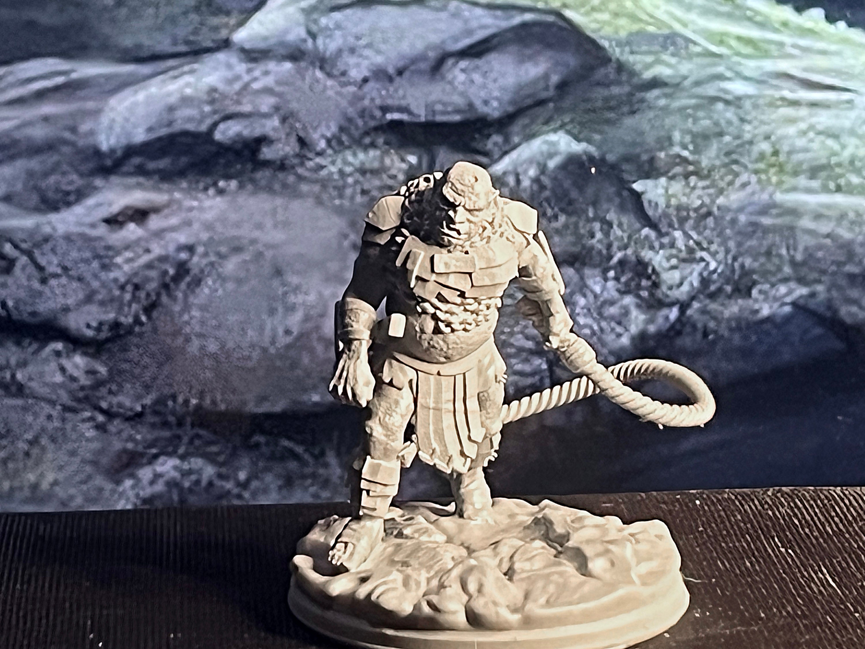 Orc Half-orc Male Warrior Barbarian Slavemaster Rope - Etsy