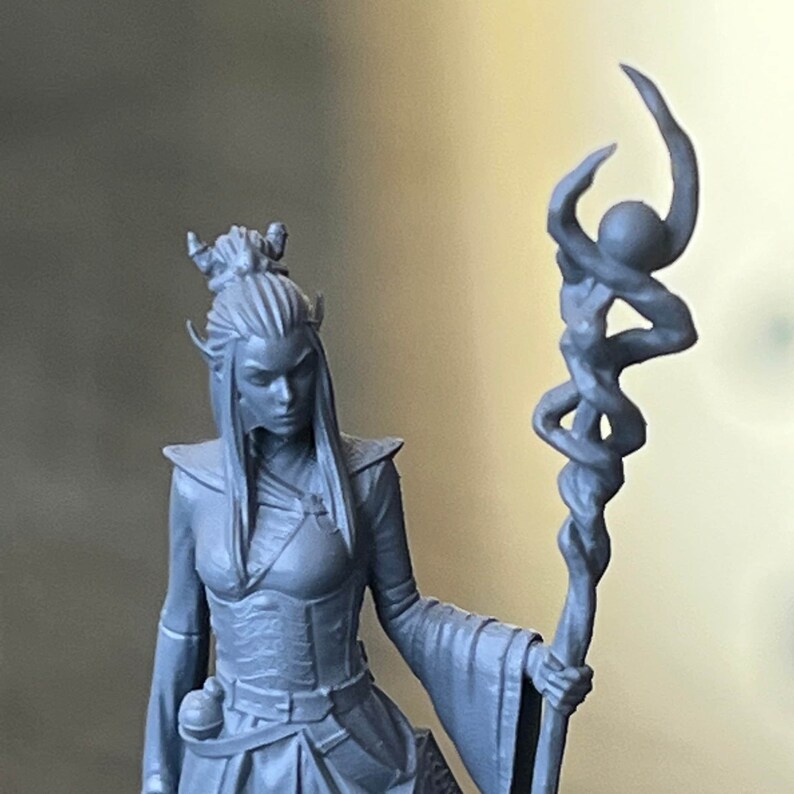 Elf Female Druid in Leather and Over-clothes Earth Magic - Etsy
