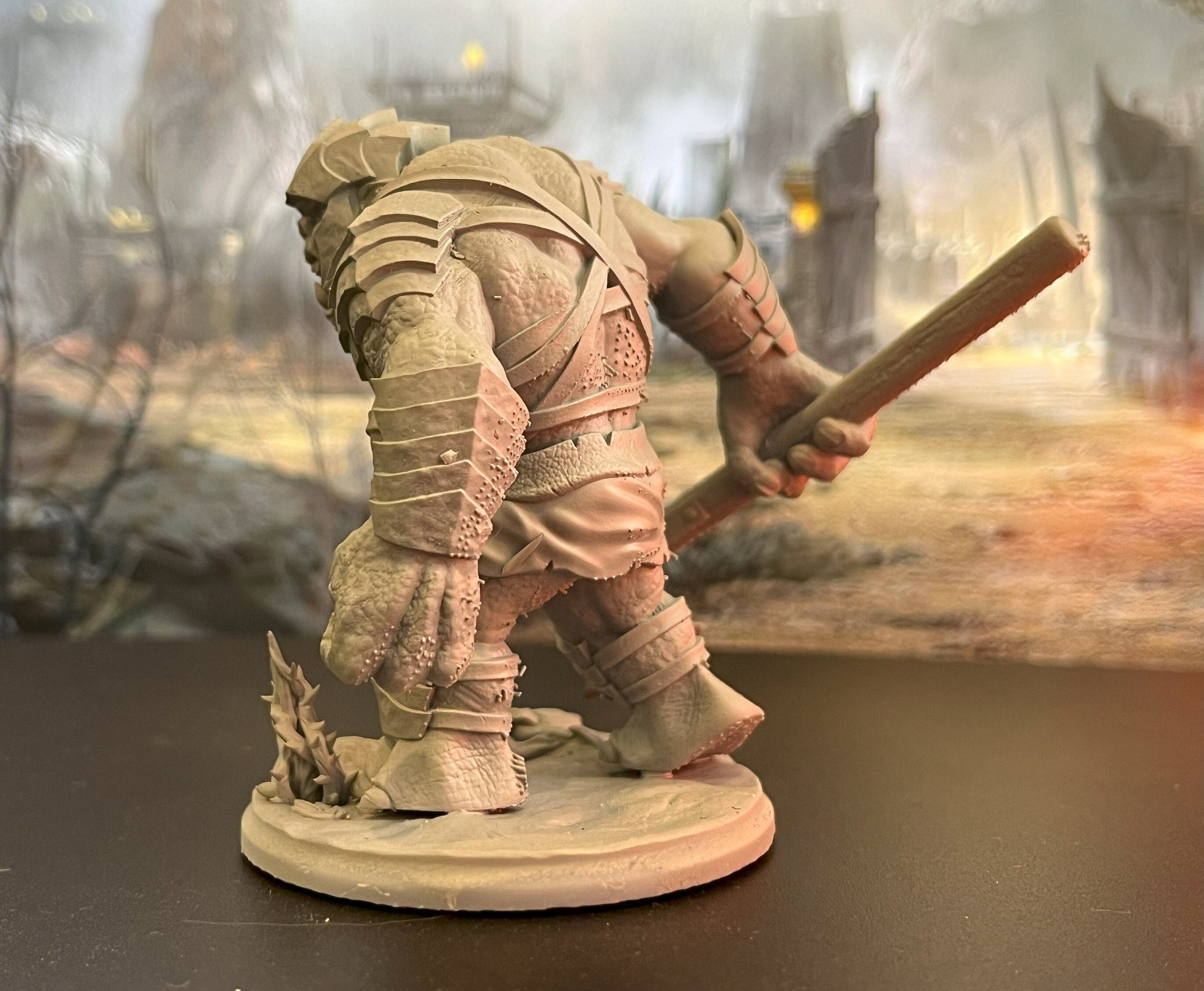 Troll, War, Giant Hammer Axe, Helm, Attacking, Fangs, Large Figure 25 ...