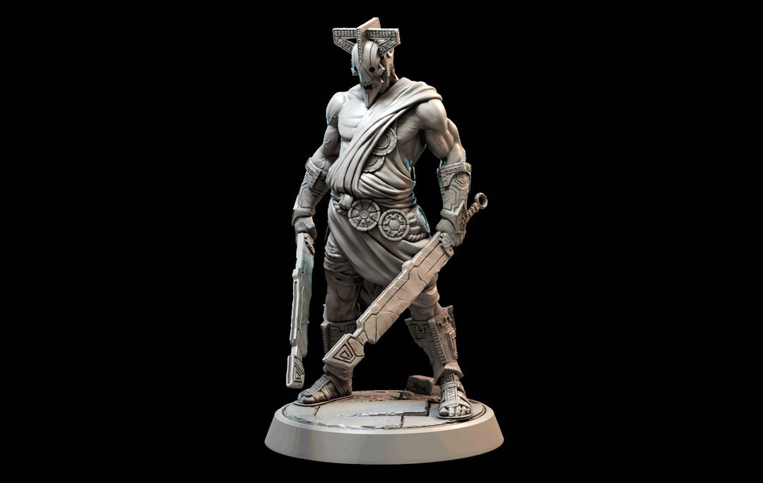 Human, Male, Warrior, Fighter, Barbarian, Gladiator, Masked, Dual ...