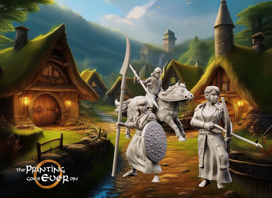 Male, Female, Halfling, Ranger, Villagefolk, Hobbit, Archer, Spear ...