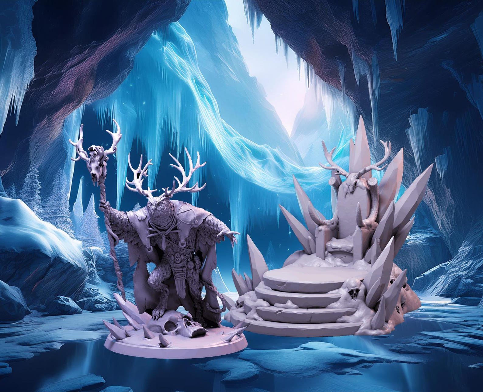 Werebeast, Spirit, Feral, Skull, Deer, Antlers, Staff, Owlbear, Throne ...