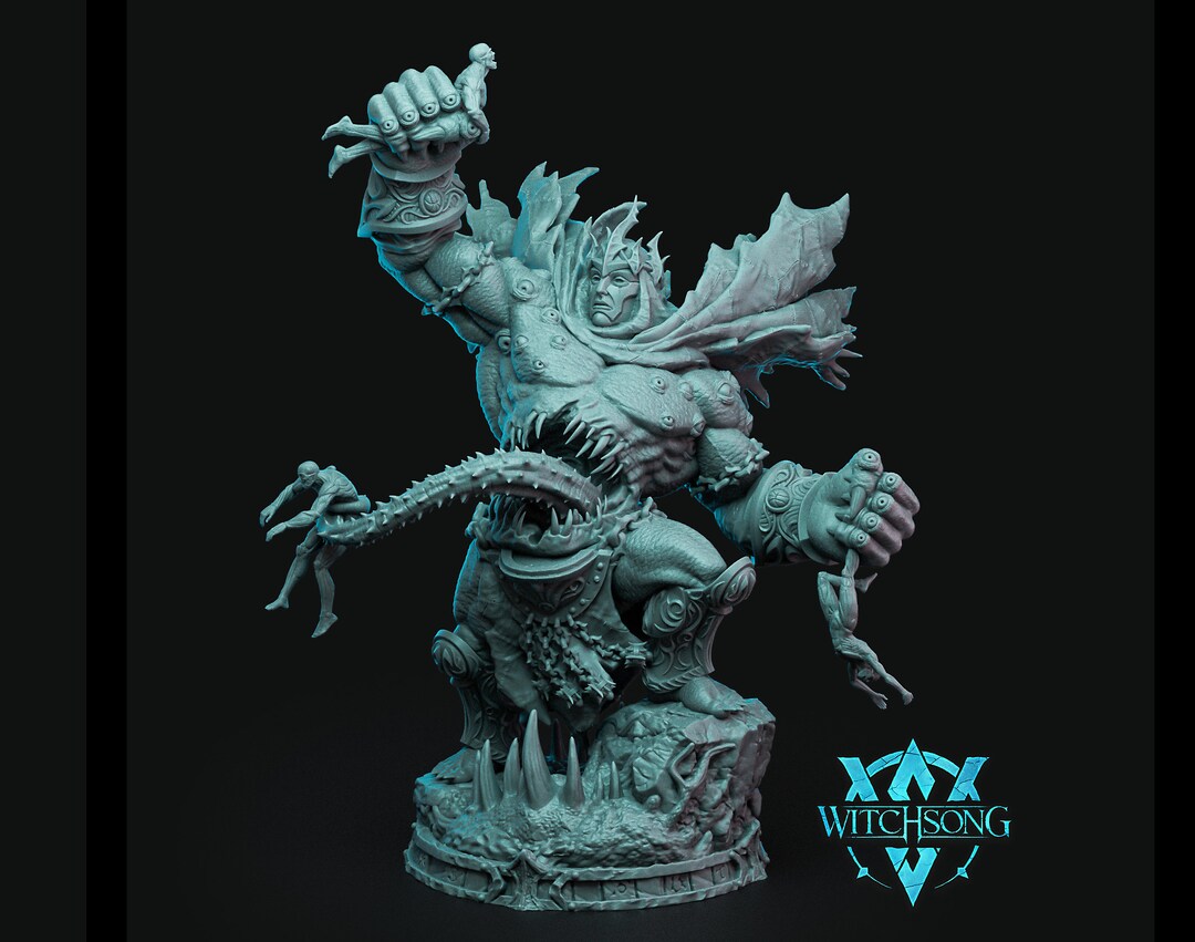 Knight of Gluttony, Male, Fiend, Demon, Devil, Evil, Gaping Mouth ...