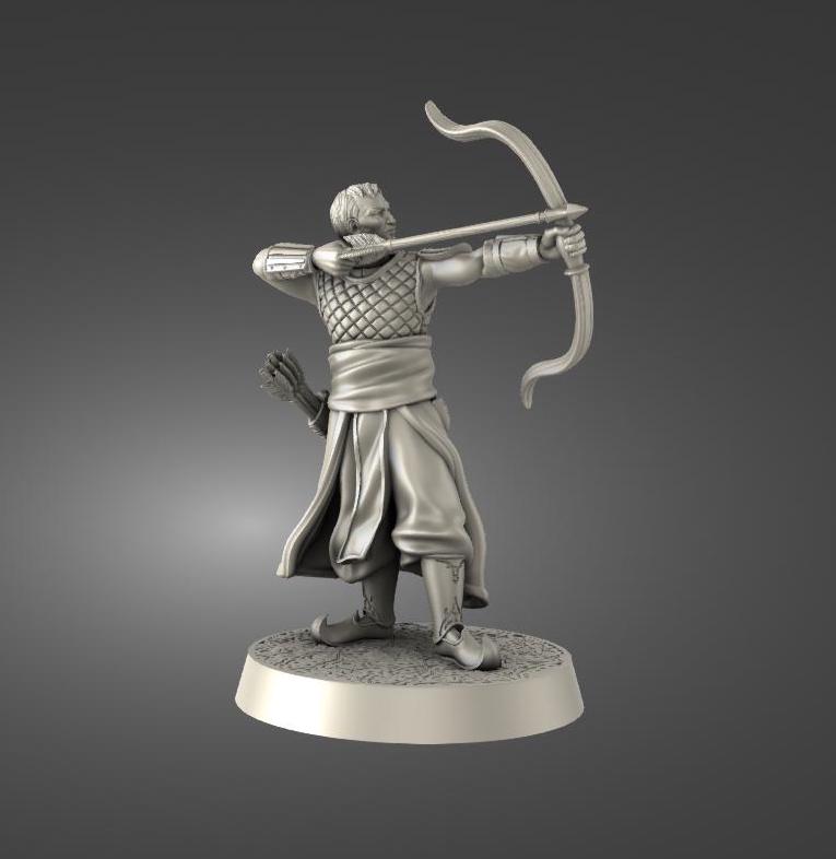 Male, Female, Archer, Bow, Desert, Chain Mail, Cloth Armor, Helm, Head ...