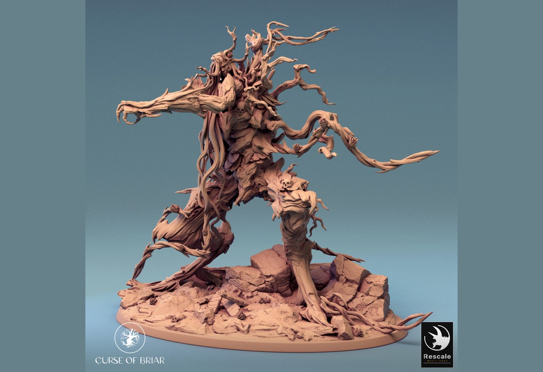 Dryad, Male, Cursed, Fey, Briar, Elemental, Huge Figure, Construct ...