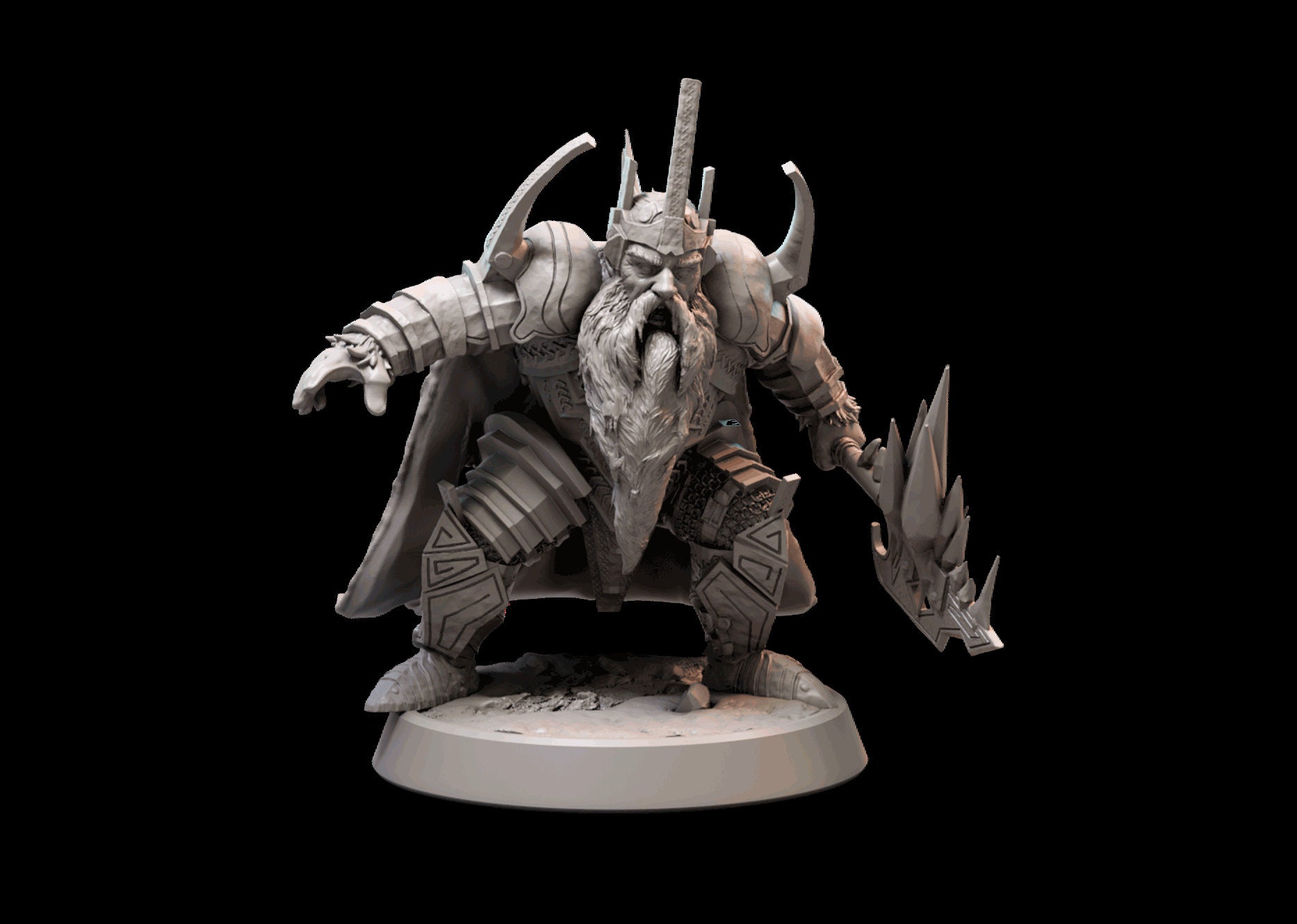 Dwarf, Duergar, Barbarian, Blacksmith, Fighter, Warrior, Beard, Helm ...